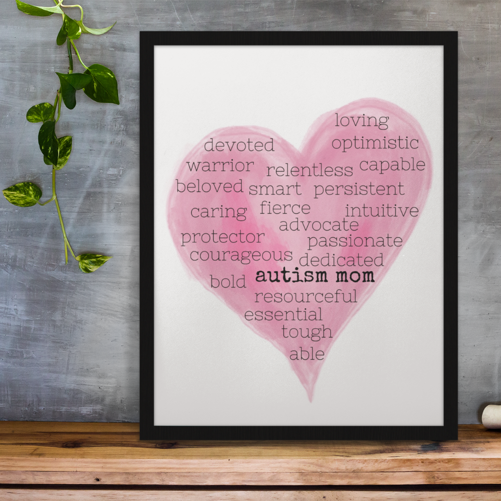 Framed Print for Amazing Autism Moms – beloved bath